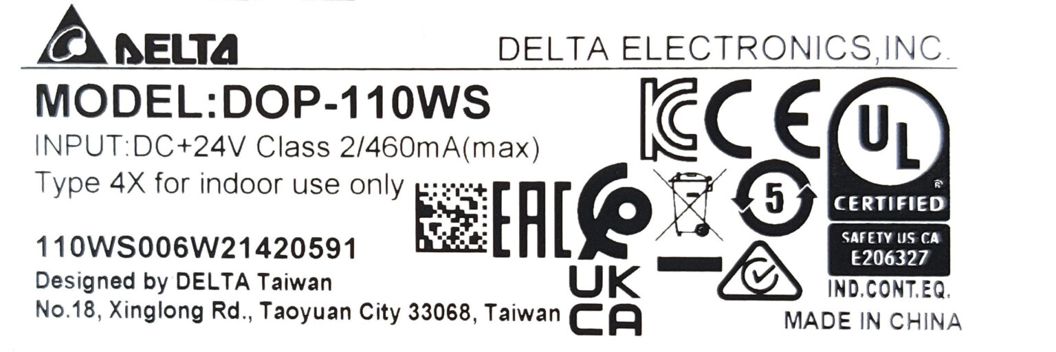Delta HMI DOP-110WS-HMI Touch Screen 10.1” - Intech Delta System