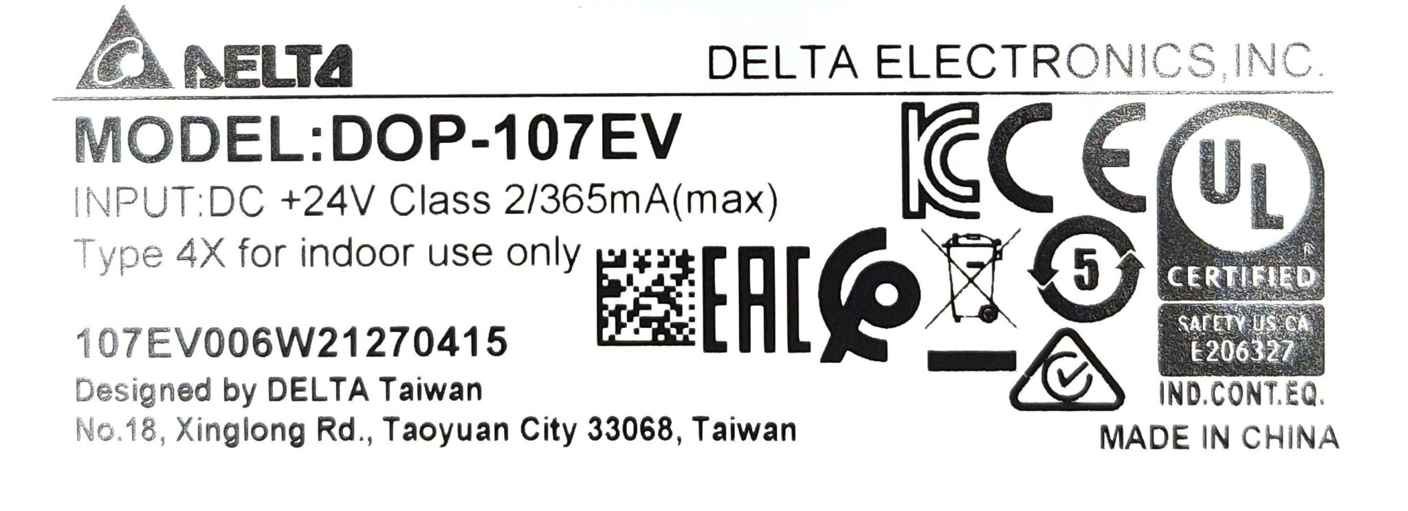 Delta HMI DOP-107EV-HMI - Intech Delta System