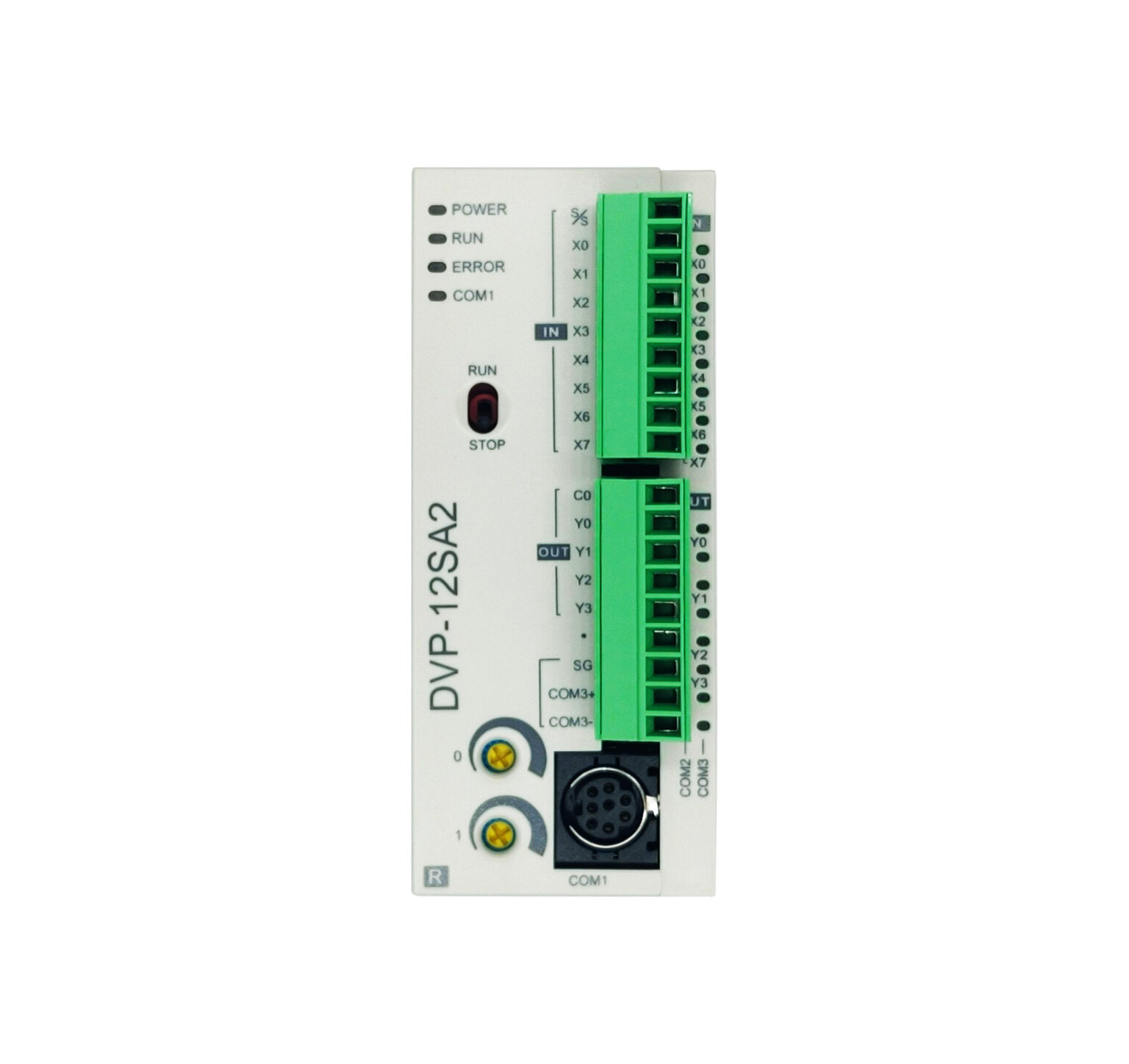 Delta PLC DVP12SA211R 8I/4O, Relay Output, 3 COM Ports (RS-232 x1, RS ...